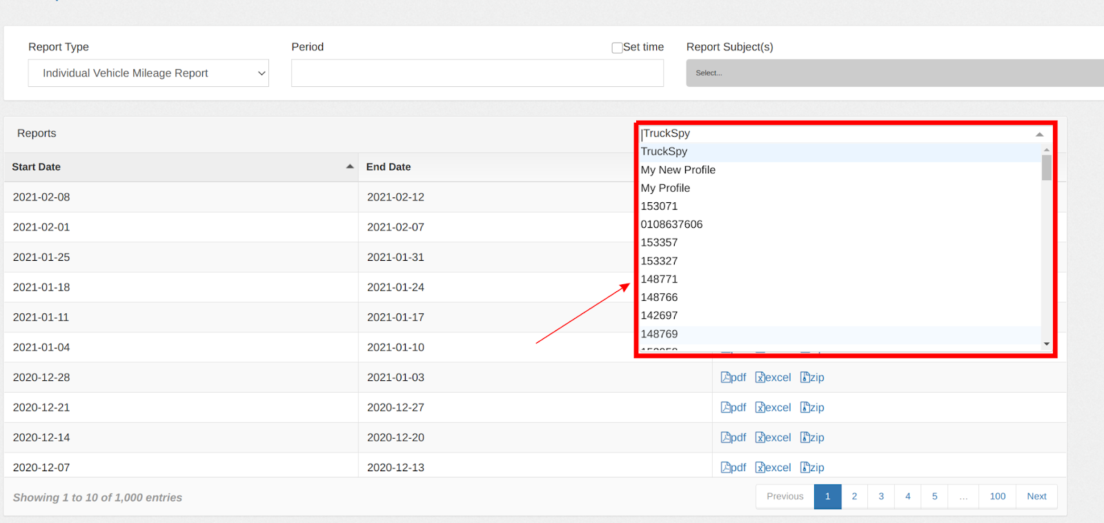 How to Download Reports – TruckSpy